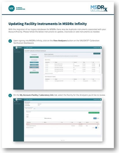 MSDRx® INFINITY | Maine Standards Site